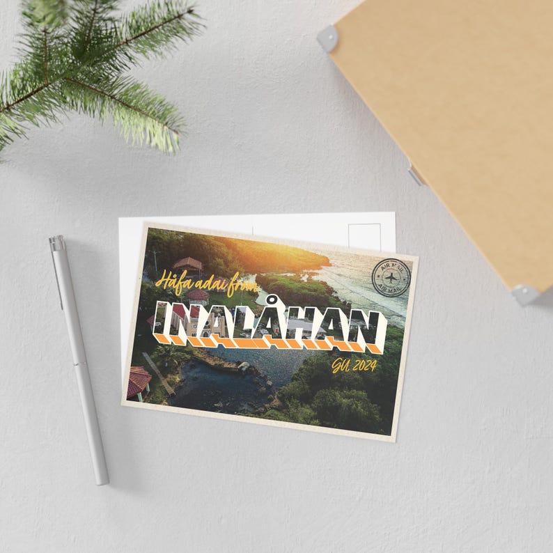 Inalåhan Guam Vintage Inspired Fine Art Postcard | Chamoru Vintage ...