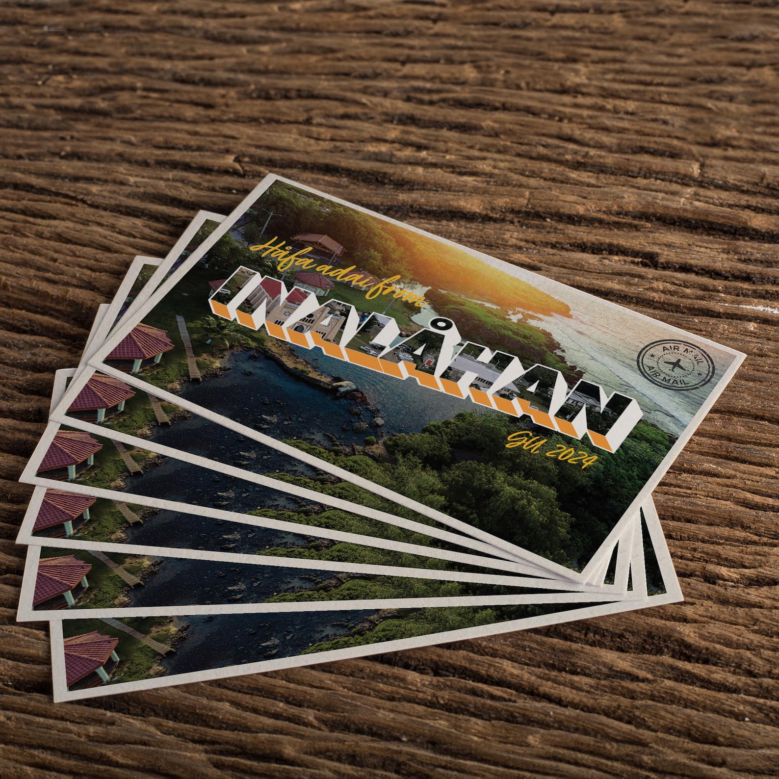 Inalåhan Guam Vintage Inspired Fine Art Postcard | Chamoru Vintage ...