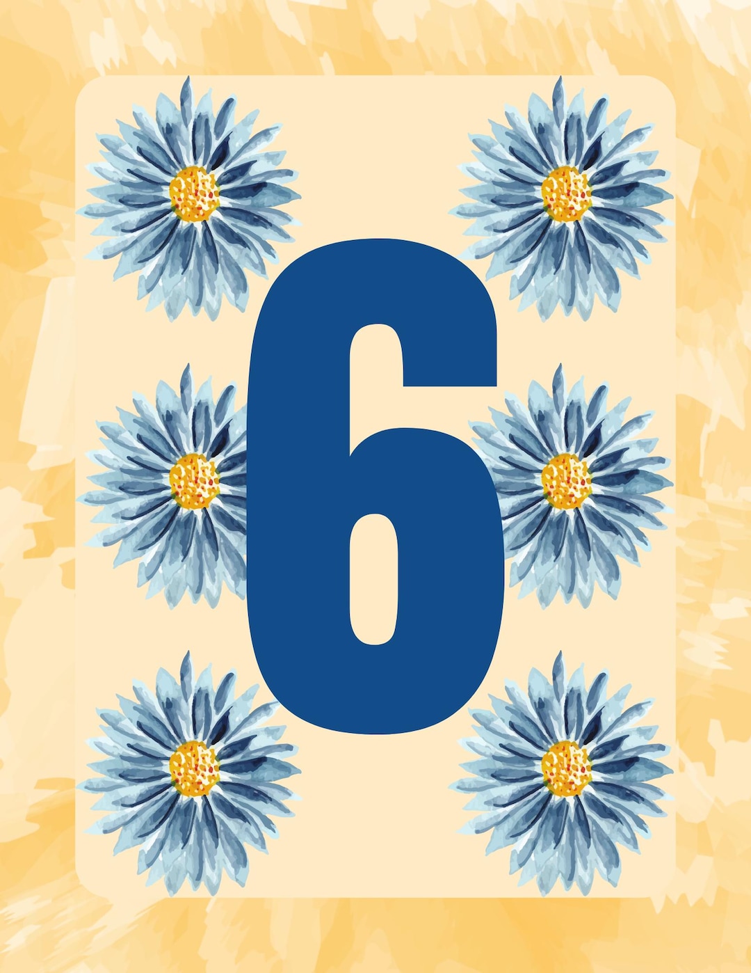 Number Cards 6-10 - Etsy