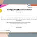 Editable Certificate of Recommendation Template Instant Download & Easy ...