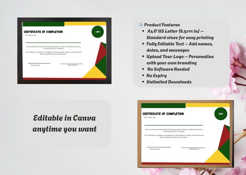 Editable Certificate Template | Business, School, Events | Canva ...