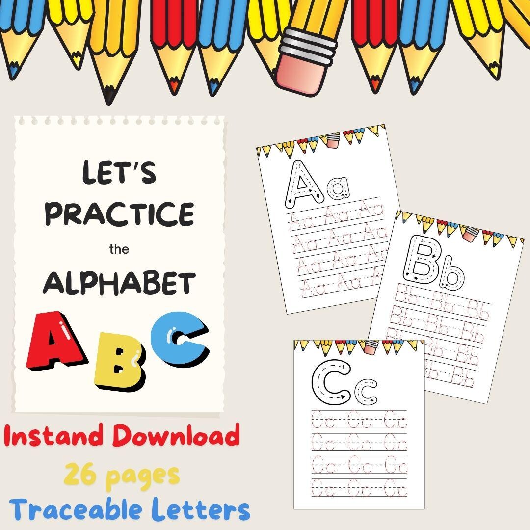 Alphabet Tracing Tool for Kids A to Z Handwriting Activities ...