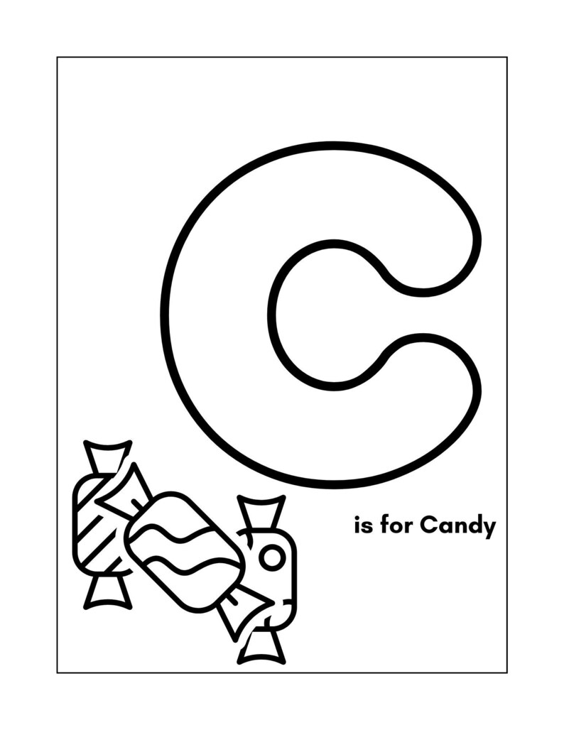 Kids Alphabet Coloring Book Instant Download - Etsy