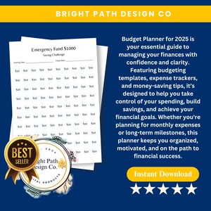 Budget Planner for 2025, Expense Tracker Notebook, Financial Planning ...