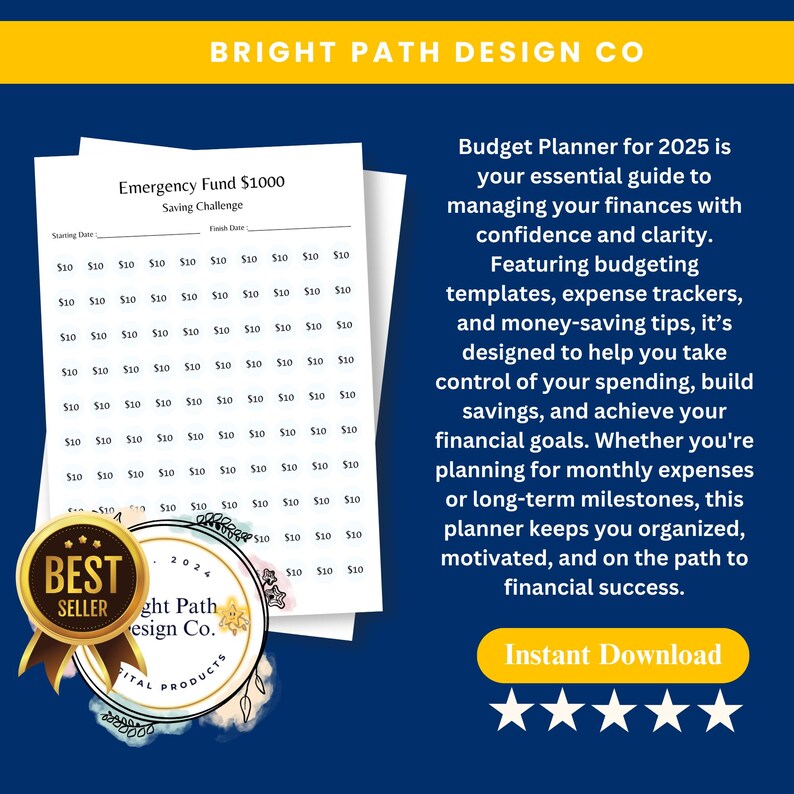 Budget Planner for 2025, Expense Tracker Notebook, Financial Planning ...