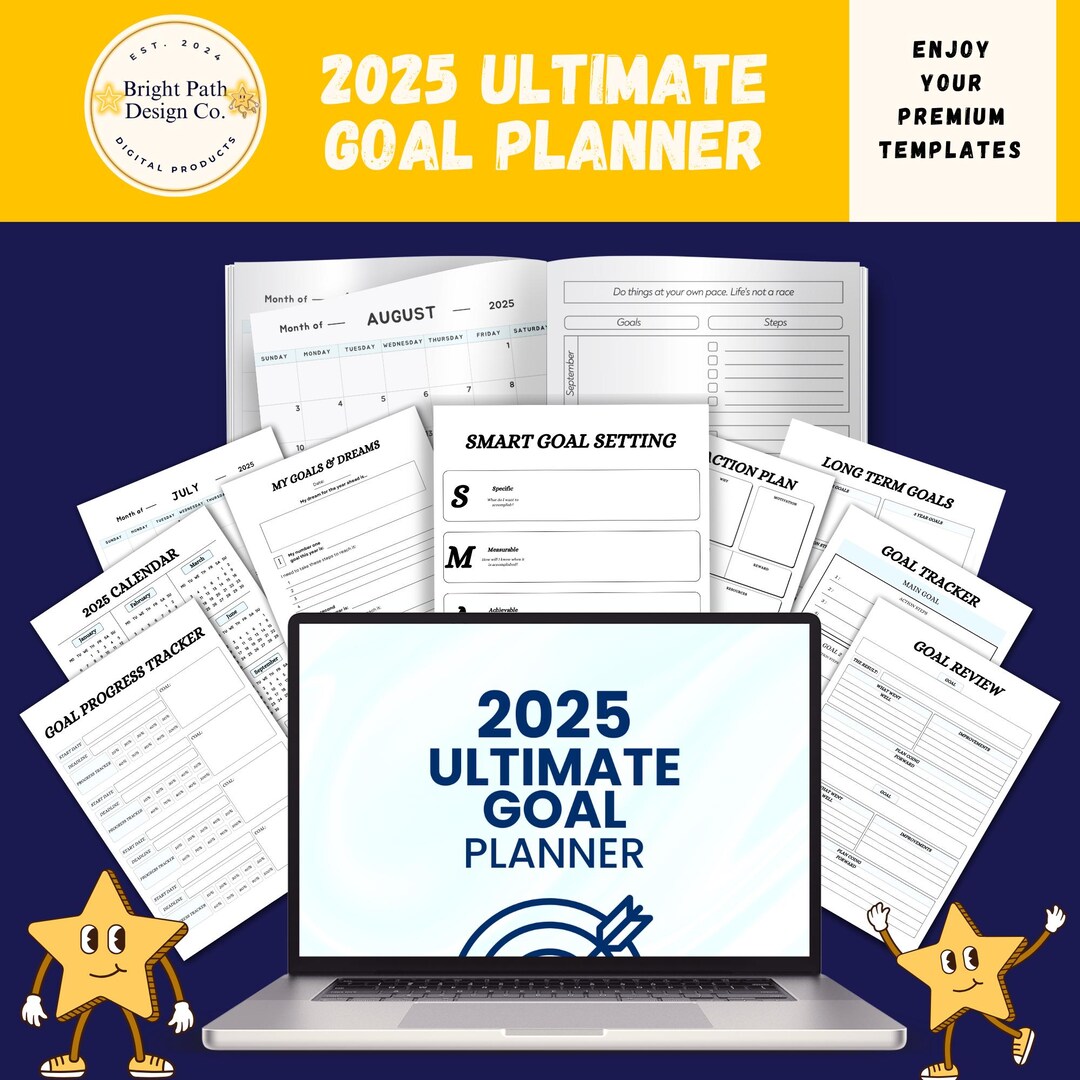 2025 Ultimate Goal Planner, Daily Weekly Monthly Organizer ...