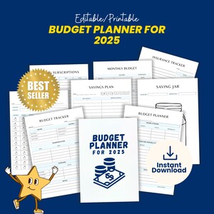 Budget Planner for 2025, Expense Tracker Notebook, Financial Planning ...