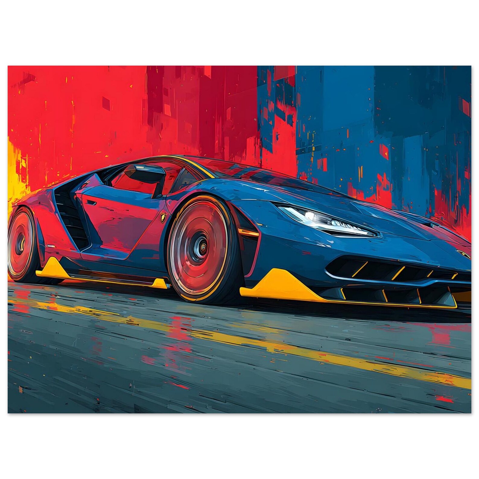 Lamborghini Centenario Painting – Modern Supercar Art Gift - Etsy