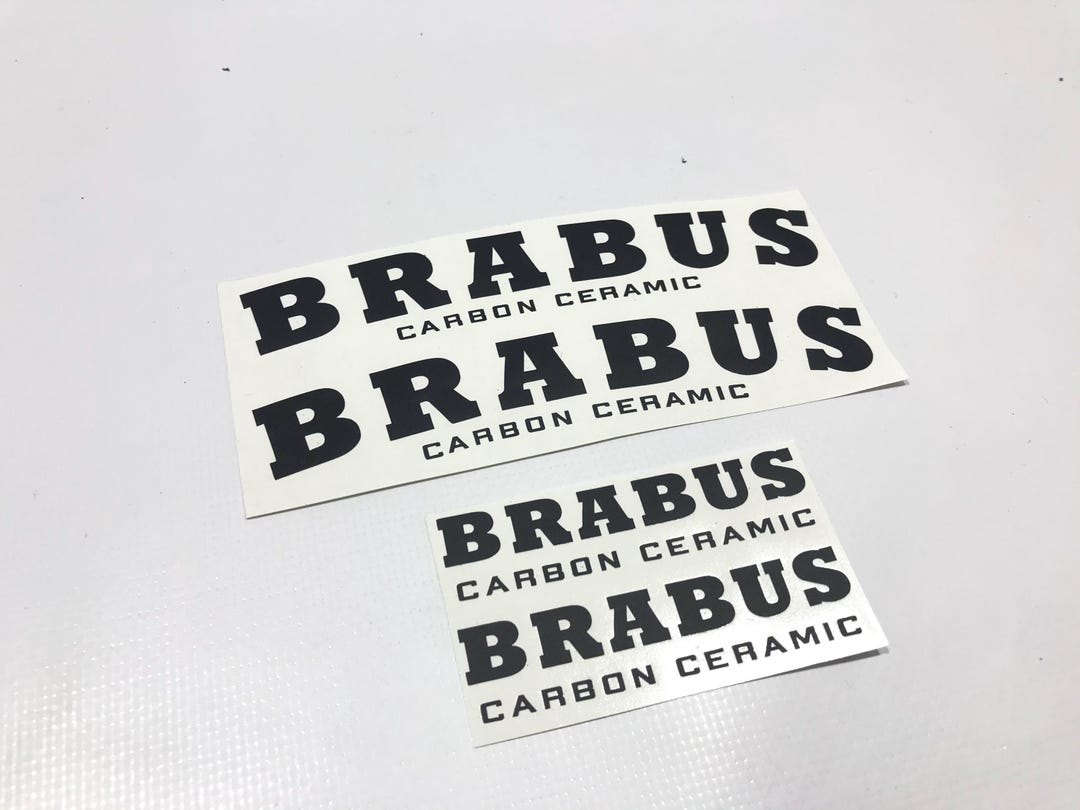 Brabus Carbon Ceramic Stickers for Mercedes Brake Caliper Covers ...