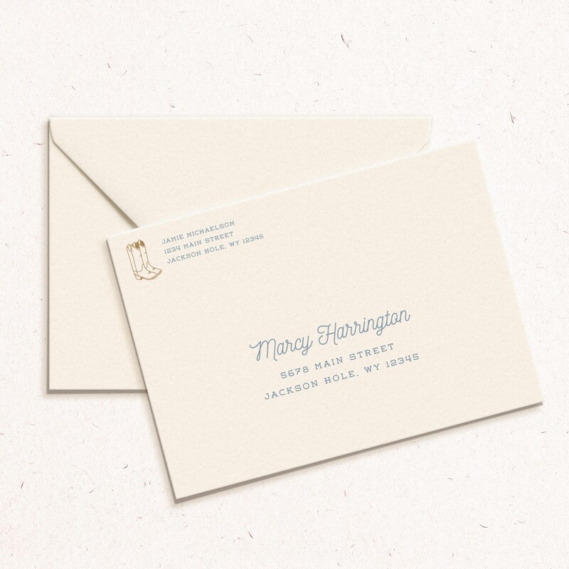Western Themed Envelope - Etsy