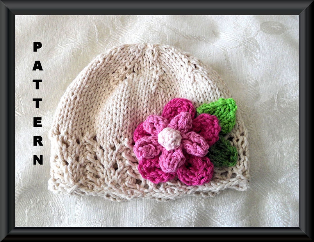 Baby Hat Pattern Knitted Hat Pattern Newborn Hat Pattern Infant Hat ...
