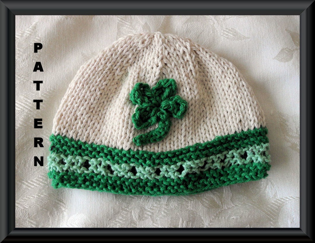 Knitted Hat Pattern Baby Hat Pattern Knitted Irish Beanie Knitted ...