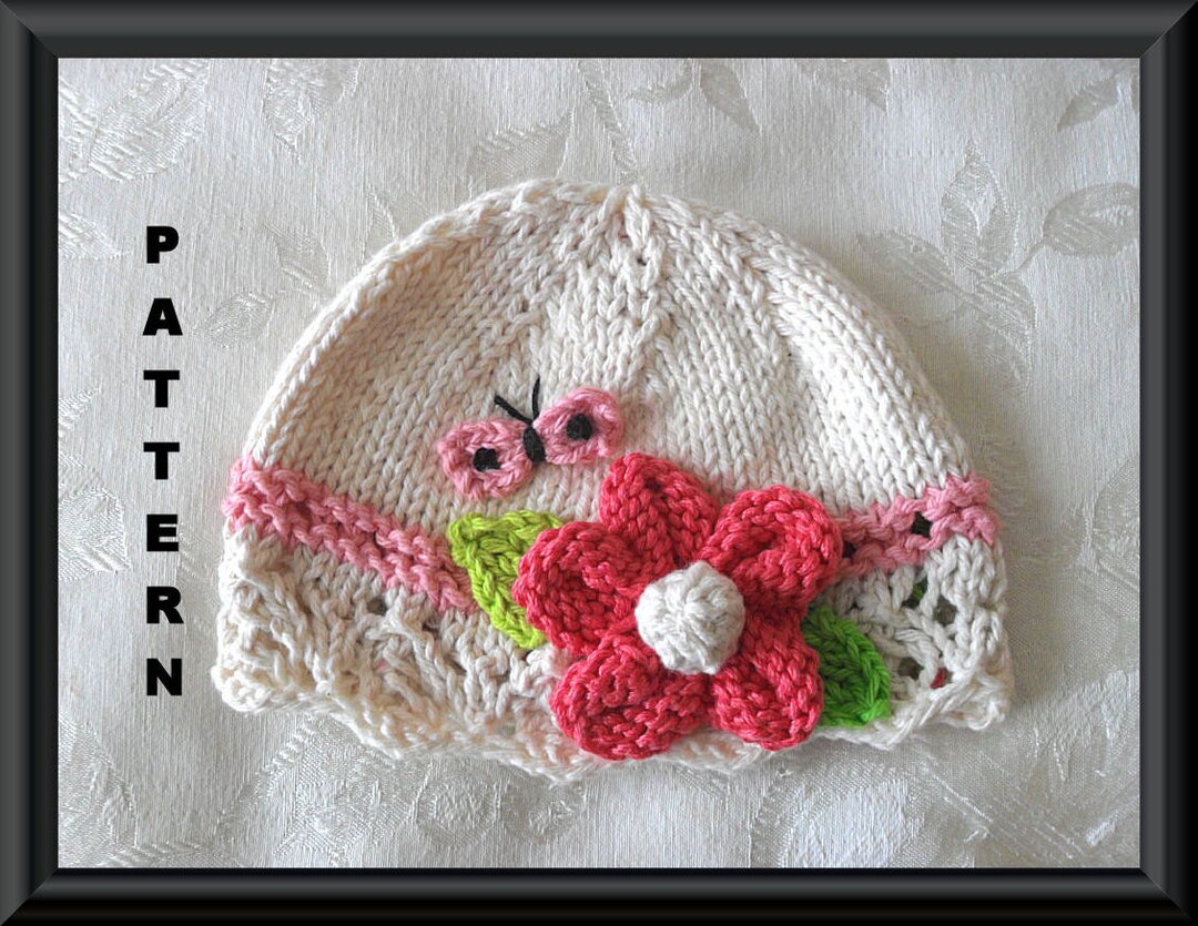 Knitted Hat Pattern Baby Hat Pattern Newborn Hat Pattern Infant Hat ...