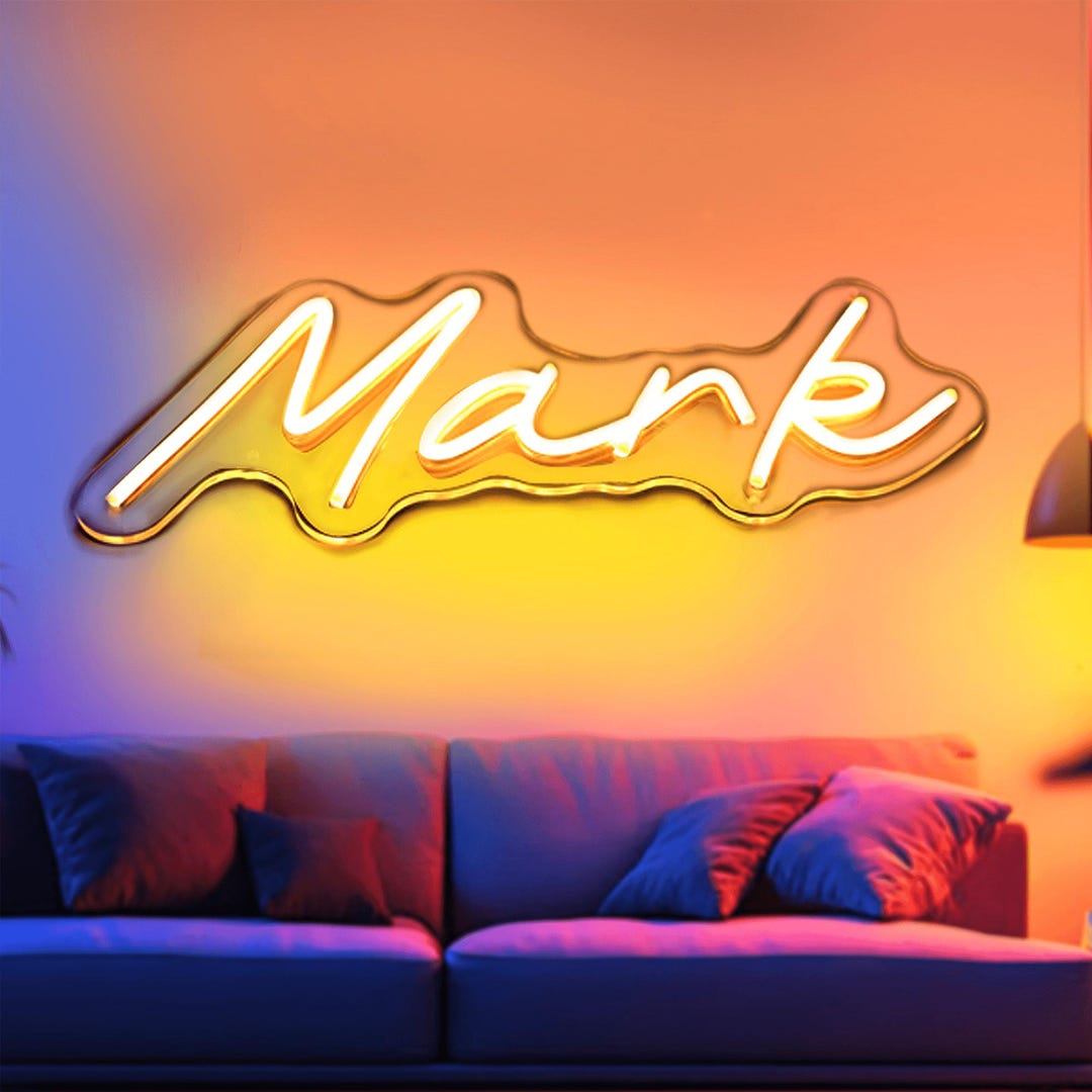 Custom Name Neon Sign, LED Neon Light, Bedroom Light, Wall Art Decor ...