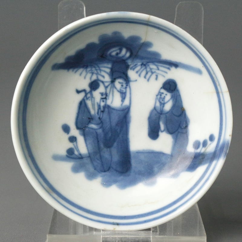 Antique Handpainted Saucer - Etsy