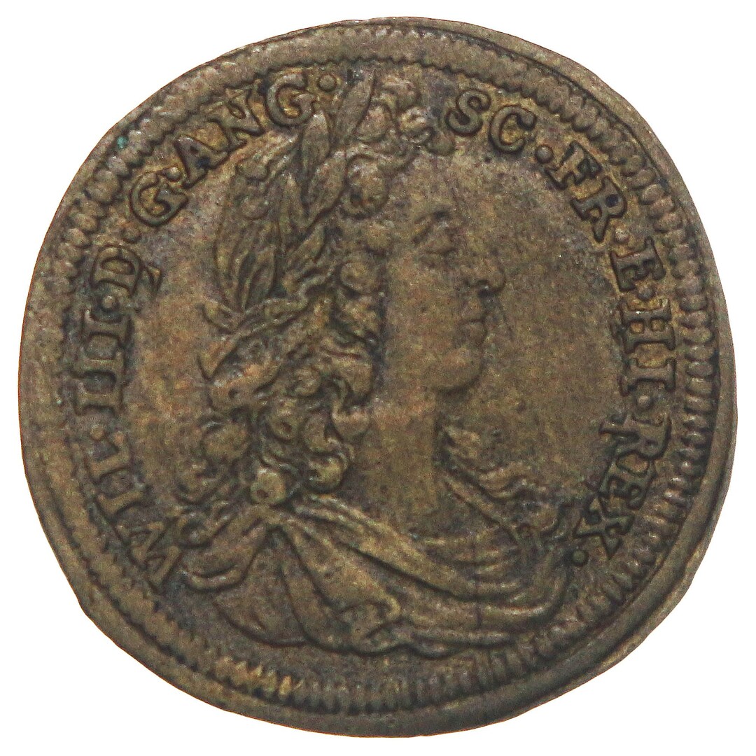 Antique Brass Token Nuremberg - Kings & Queens of England - William III ...