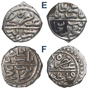 Antique Islamic Ottoman Empire Silver Akce Coins - Bayezid II - (886 ...