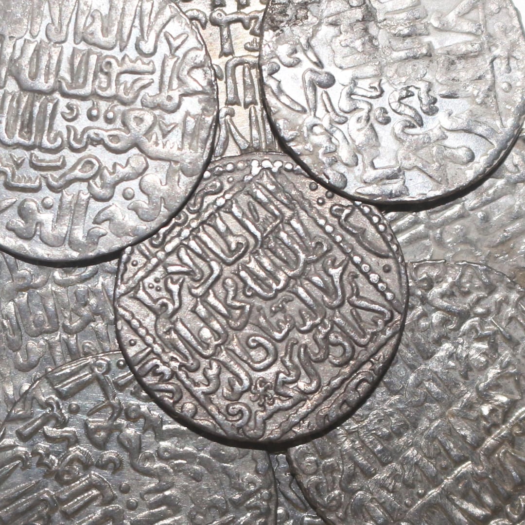 Antique Medieval Islamic Silver Dirham Coins - Seljuk Dynasty - Kaykaus ...
