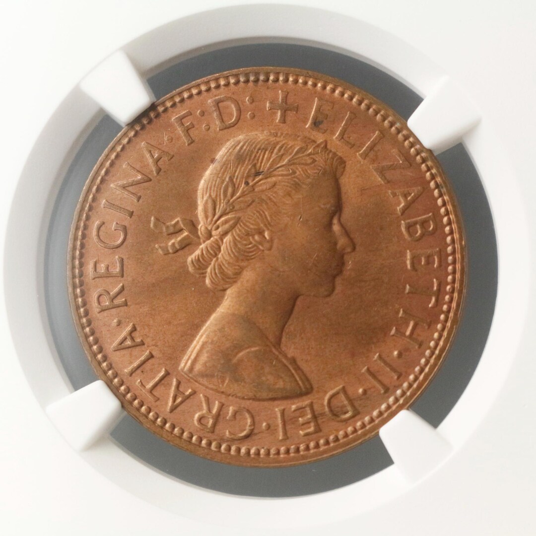 1964(M) Australia Penny | NGC MS64 RB Graded Coin | Vintage Bronze ...