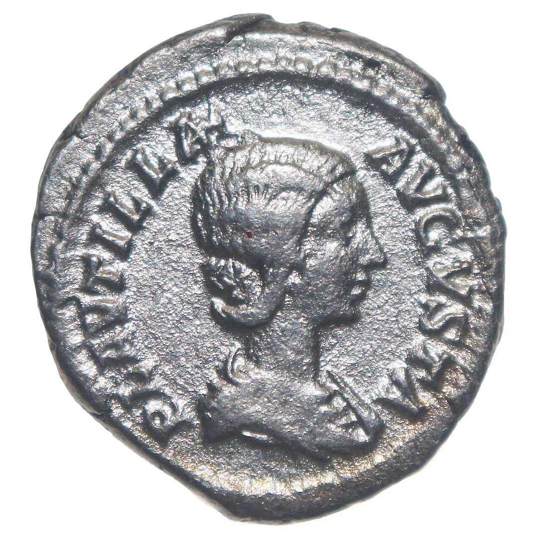 Roman Empire Denarius Silver Coin - Plautilla. Augusta - Venus Victrix ...
