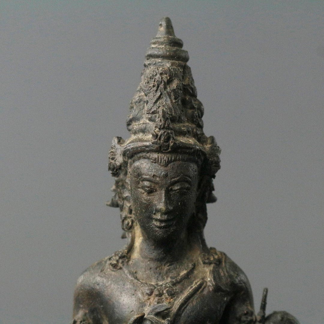 Bronze Dewi Sri Statue | Hindu Rice Goddess Sculpture | Balinese Art ...