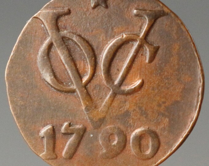 1790 VOC Dutch East Indies Duit | Utrecht Mint Colonial Copper Coin ...