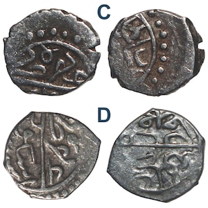 Antique Islamic Ottoman Empire Silver Akce Coins - Bayezid II - (886 ...