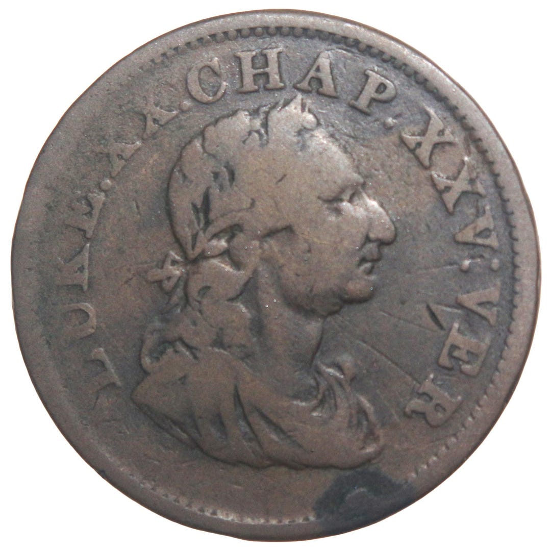 Antique Copper One Penny Token - Hibernia Britannia - Luke - (1822) - Etsy