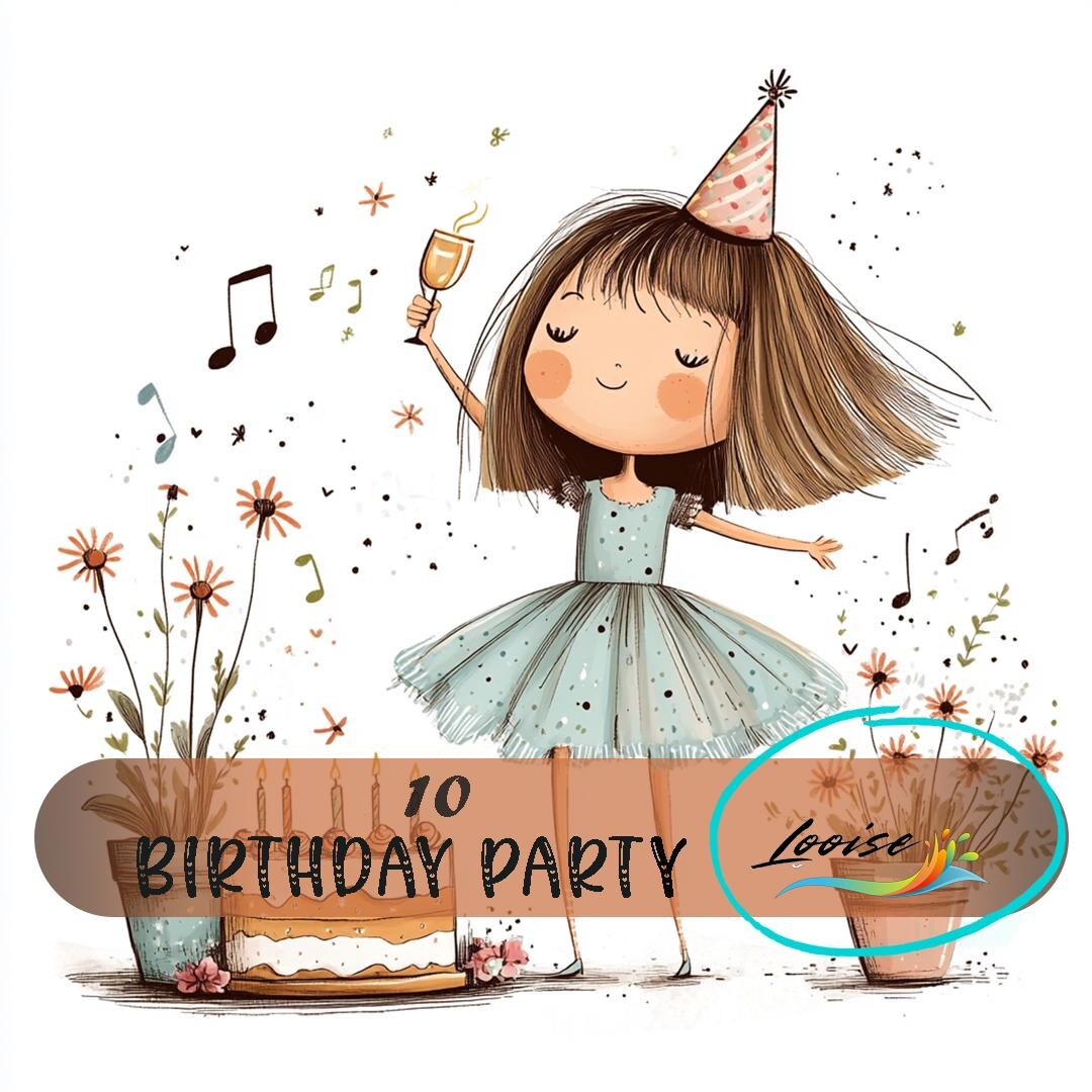 Happy Birthday Card Stickers Pack | Cute Digital Stickers & Sticker ...