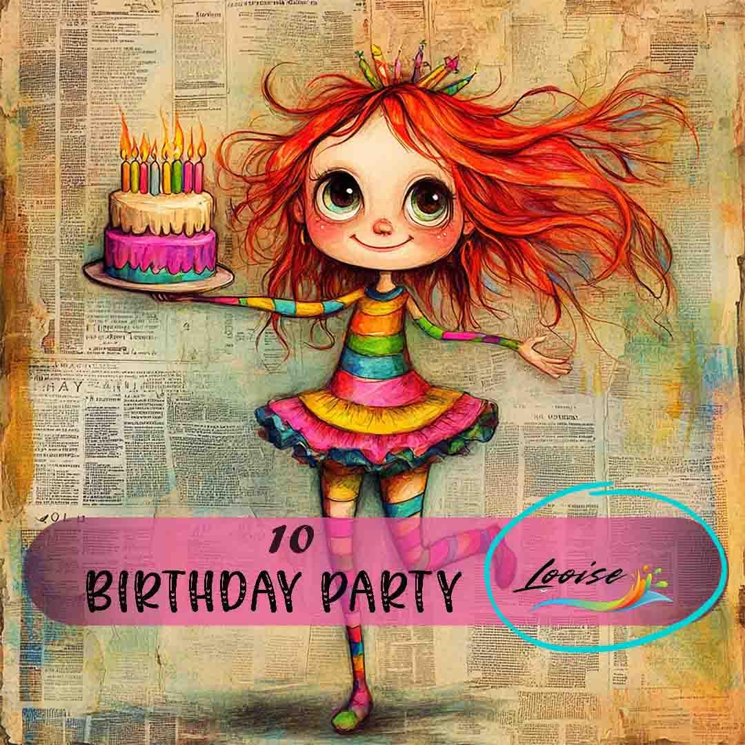 Happy Birthday Digital Download | Handmade Cards Invitation | Birthday ...