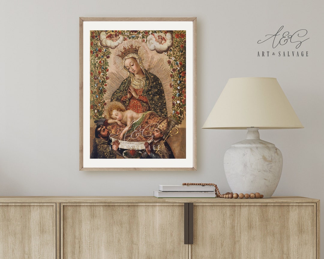 Mother and Child Religious Christian Art Print Wall Decor - Etsy