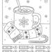 Winter Color by Number Worksheet / Hot Cocoa Coloring Page for Kids ...
