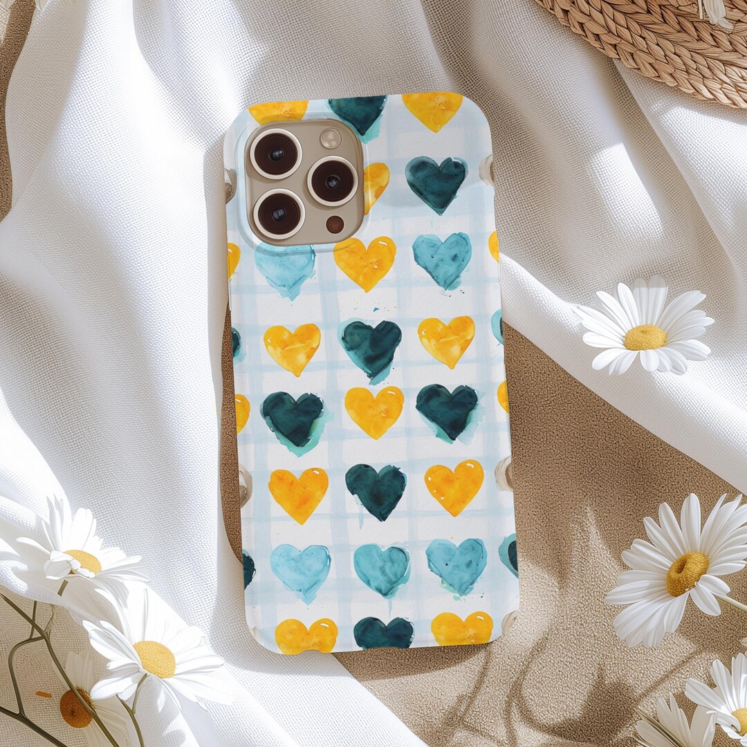 Colorful Harts, Hart Themed Cute & Trendy Cover iPhone 16 15 14 13 12 ...