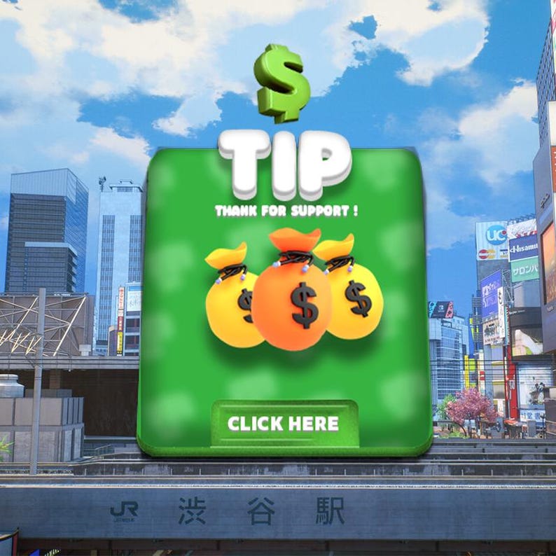 Twitch Panels - Colorful - Stream Panels | TIP, SUB, Youtube, Tiktok ...