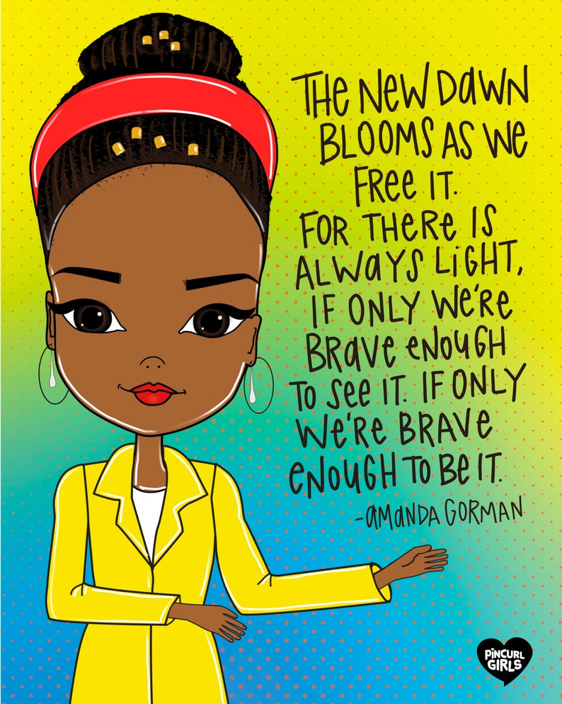 Amanda Gorman Print - Etsy