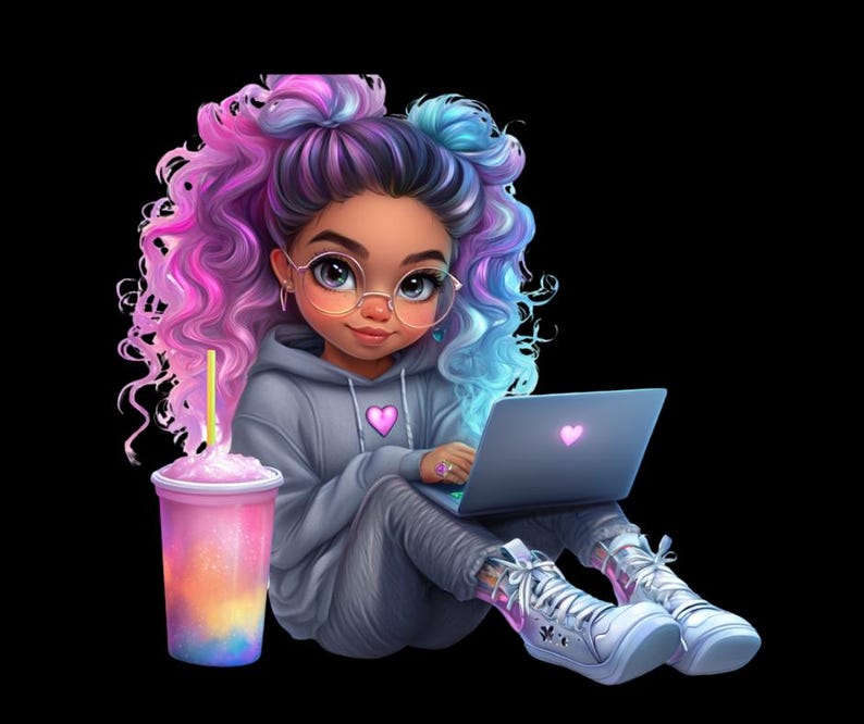 Chibi College Student Clipart: 29 PNG Stickers (digital Download) - Etsy