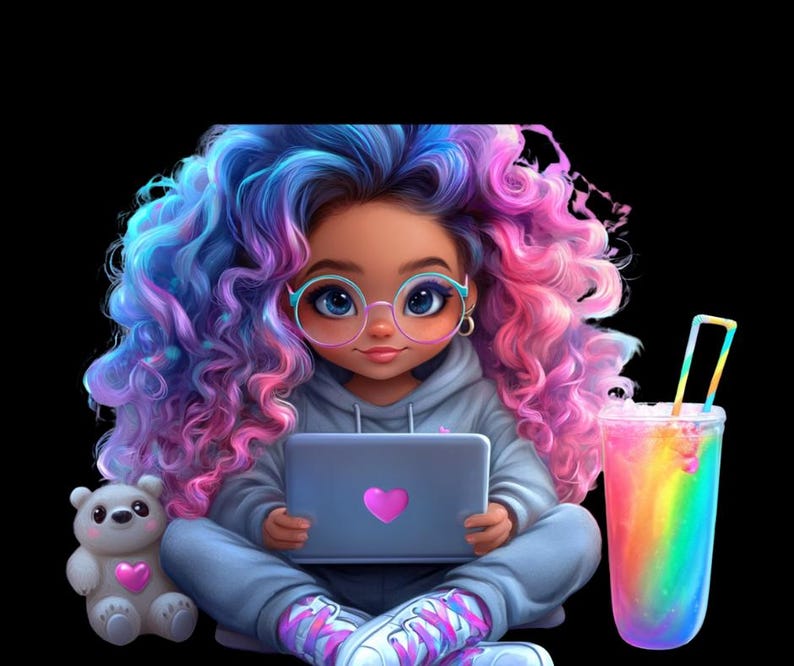 Chibi College Student Clipart: 29 PNG Stickers (digital Download) - Etsy