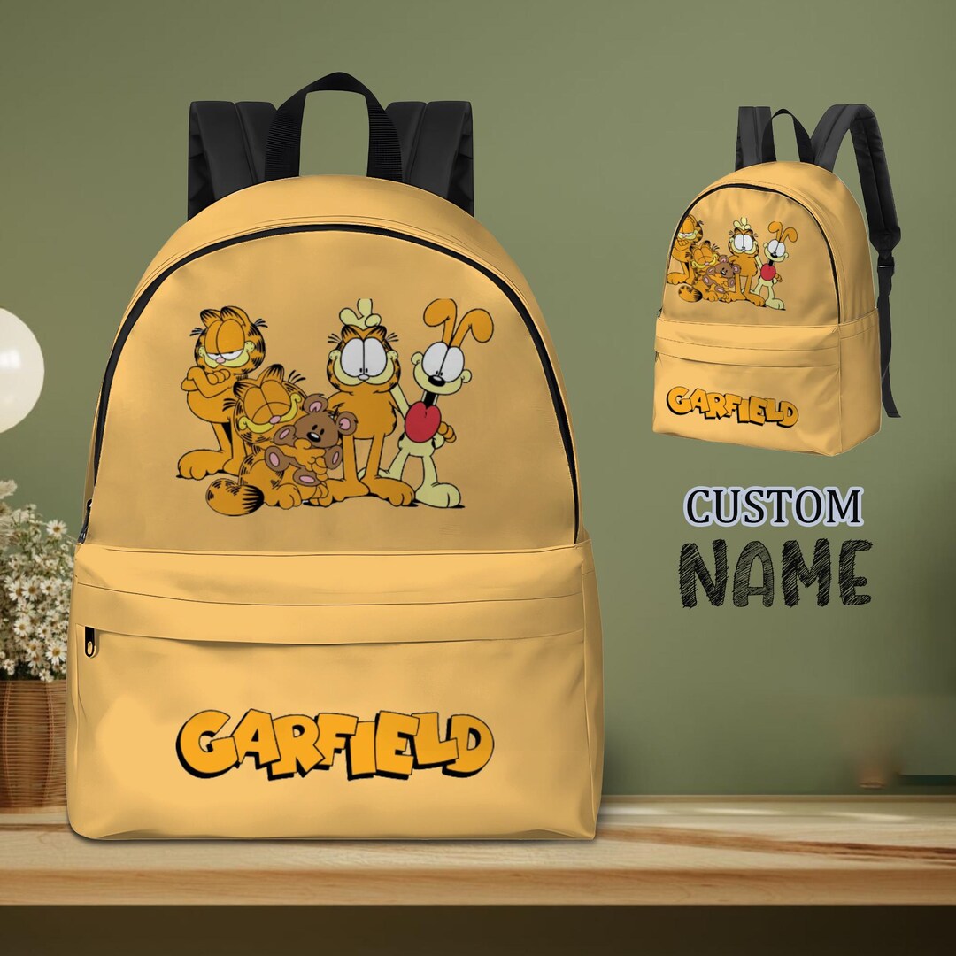 Garfield Cat Backpack, Garfield Friends Unisex Bag, Travel Backpack ...