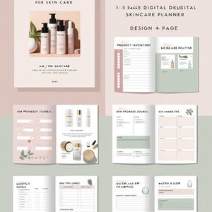 Skincare Routine Tracker Printable | Daily Beauty Planner for Clear ...