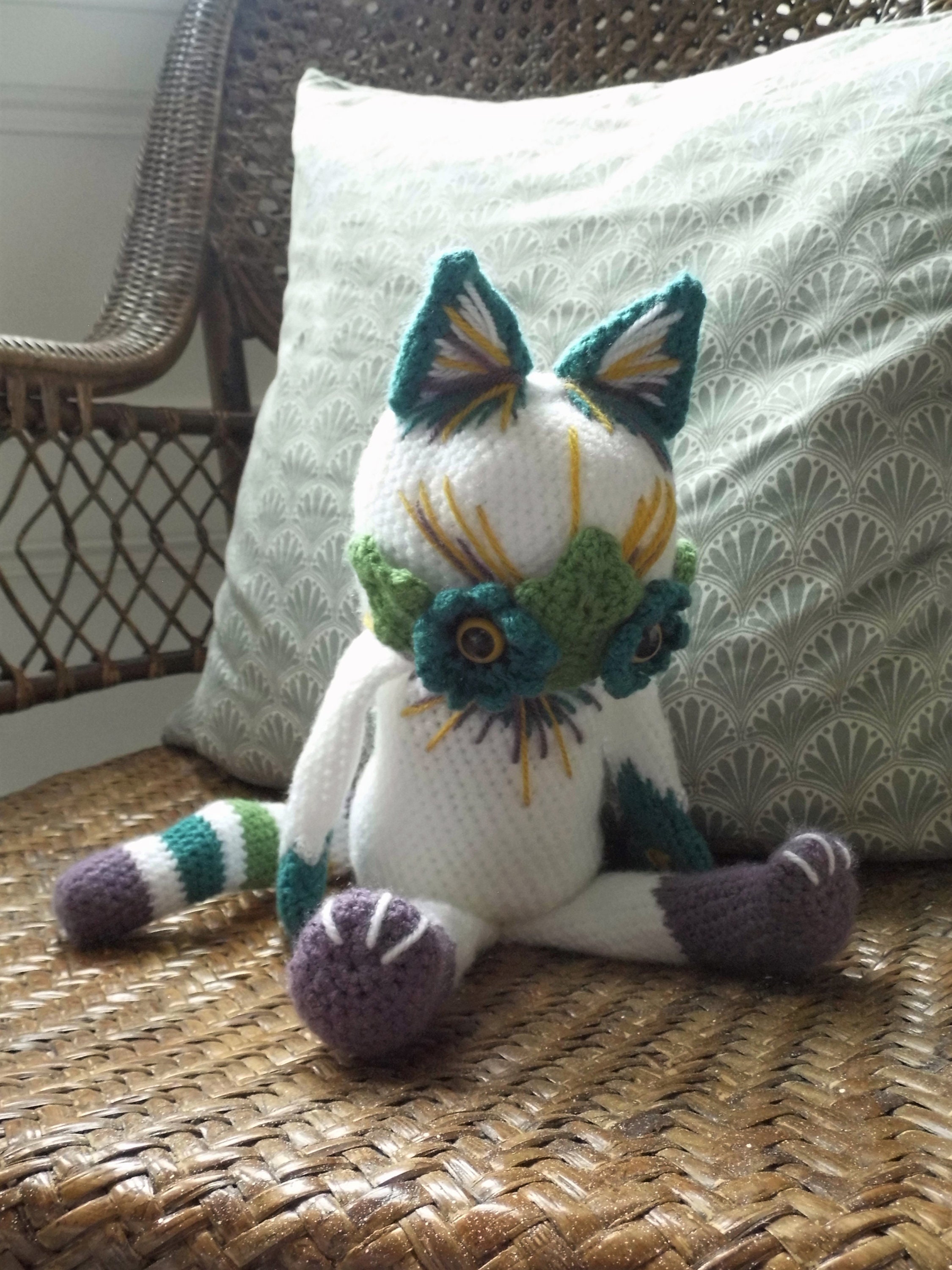 Louis Wain Cat Amigurumi Crochet Pattern | Etsy