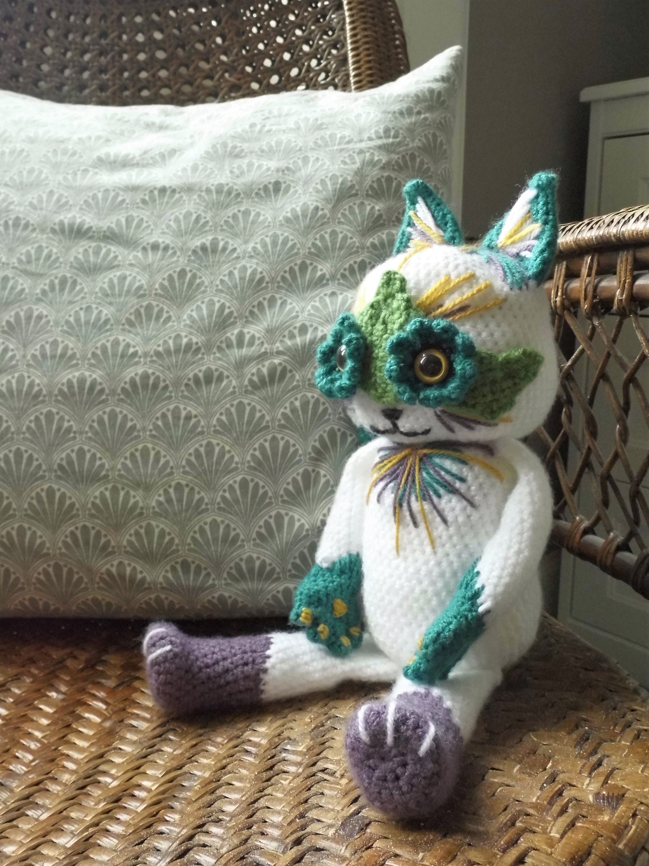 Louis Wain Cat Amigurumi Crochet Pattern | Etsy