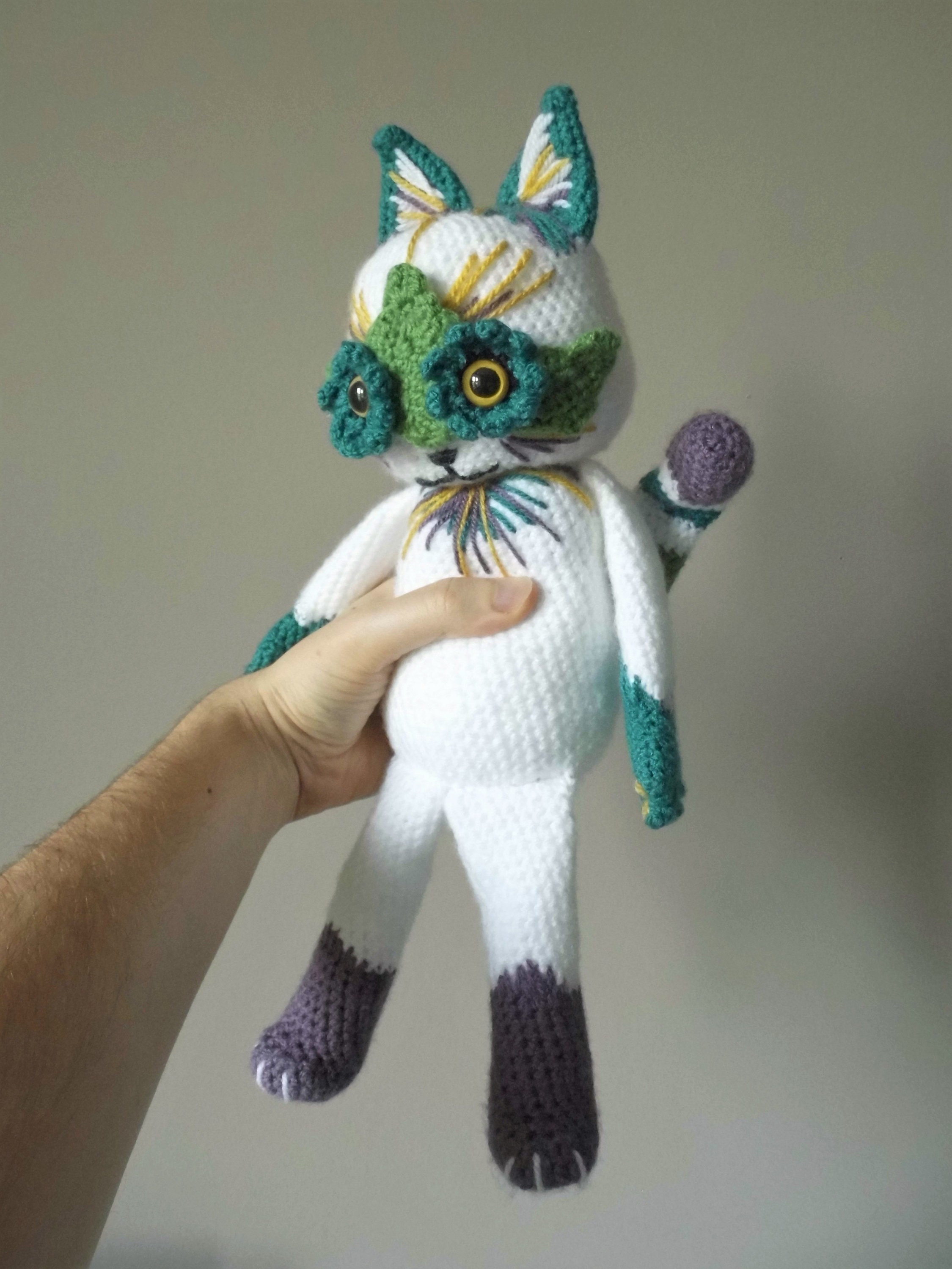Louis Wain Cat Amigurumi Crochet Pattern | Etsy