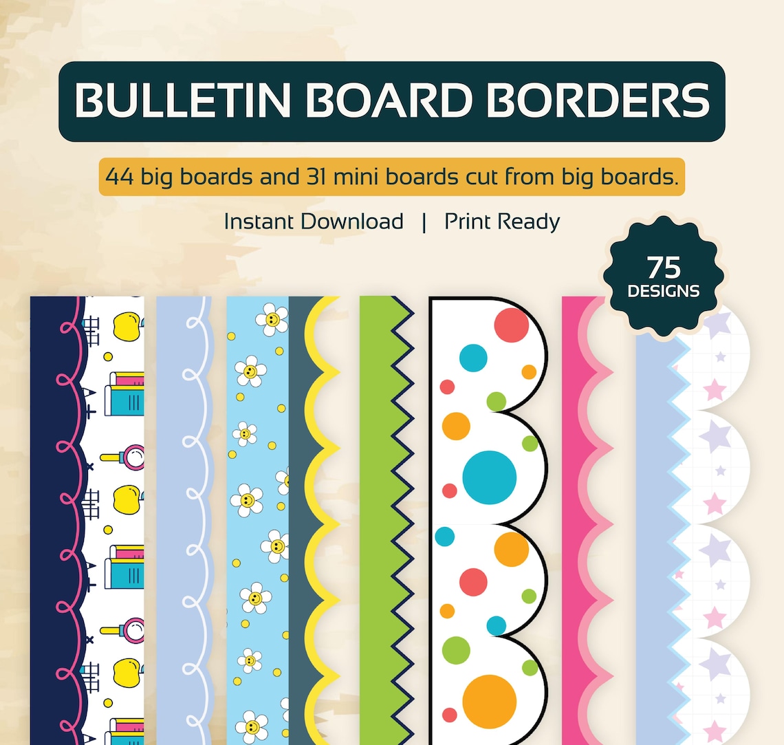 Bulletin Board Border Back to School Bulletin Board Borders for ...