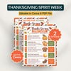 Editable Fall Dress up Days Flyer Canva Template: Printable Itinerary ...