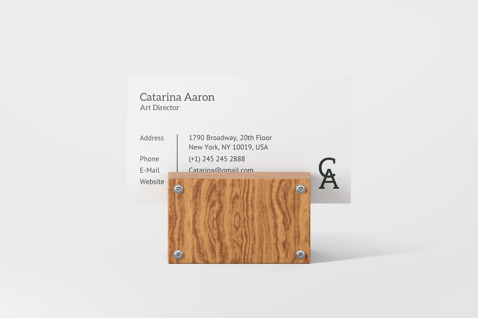 Customizable Minimalist Business Card Template | Modern Double-sided ...