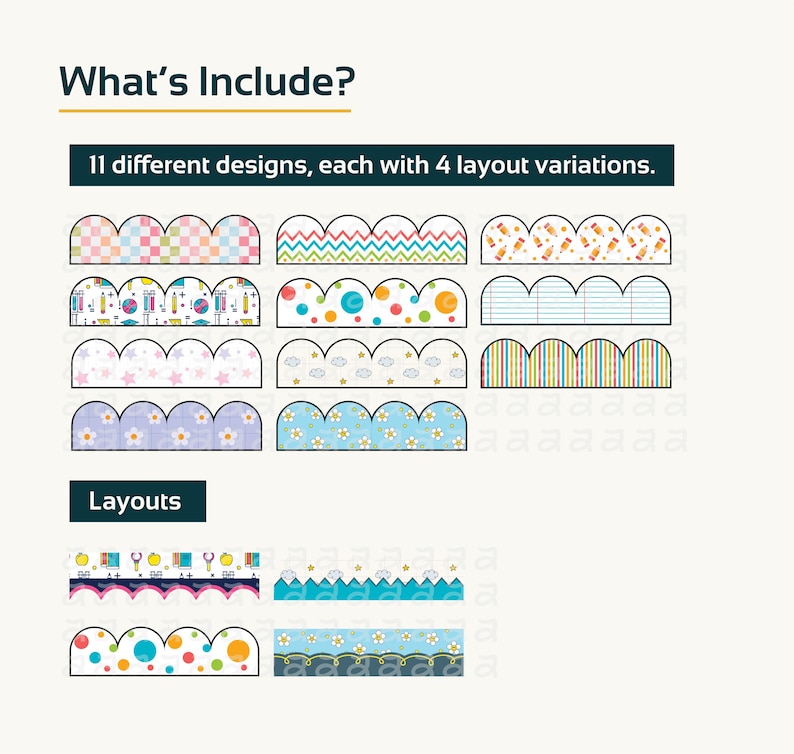 Bulletin Board Border Back to School Bulletin Board Borders for ...