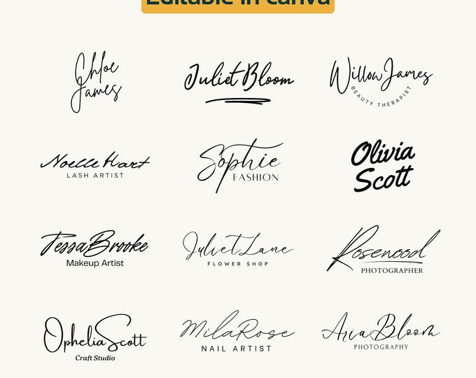 Premade Signature Design, Personalised Signature Logo Sign, Calligraphy ...