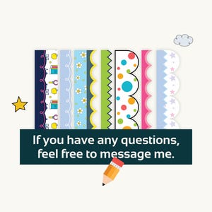 Bulletin Board Border Back to School Bulletin Board Borders for ...