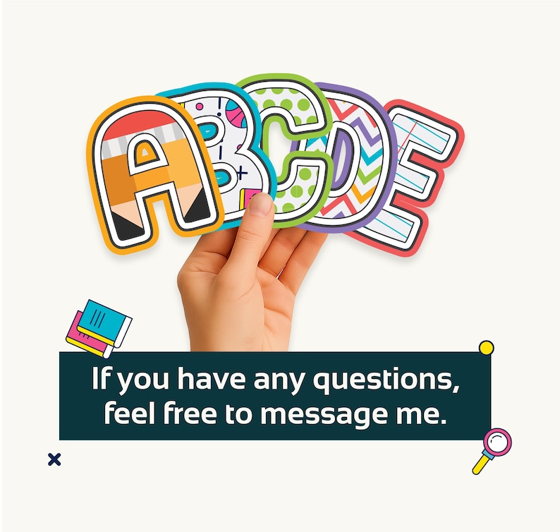 Bulletin Board Letters PNG, Printable Alphabet Letters, Classroom Decor ...