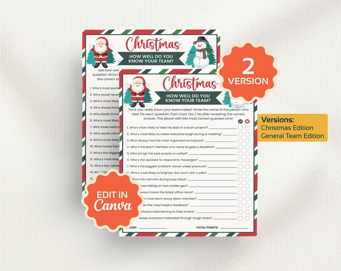 Office Team Building Games, Printable How Well Do You Know Your Team ...